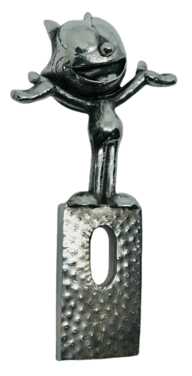 Vintage Felix the Cat License Plate Topper - 1920's Felix the Cat Mast ...